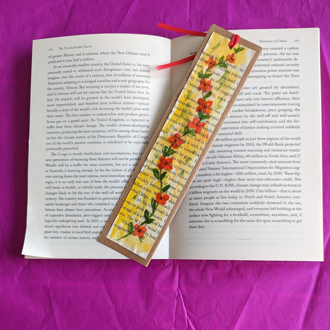 Literary Bookmark Hand-painted Watercolour - Etsy