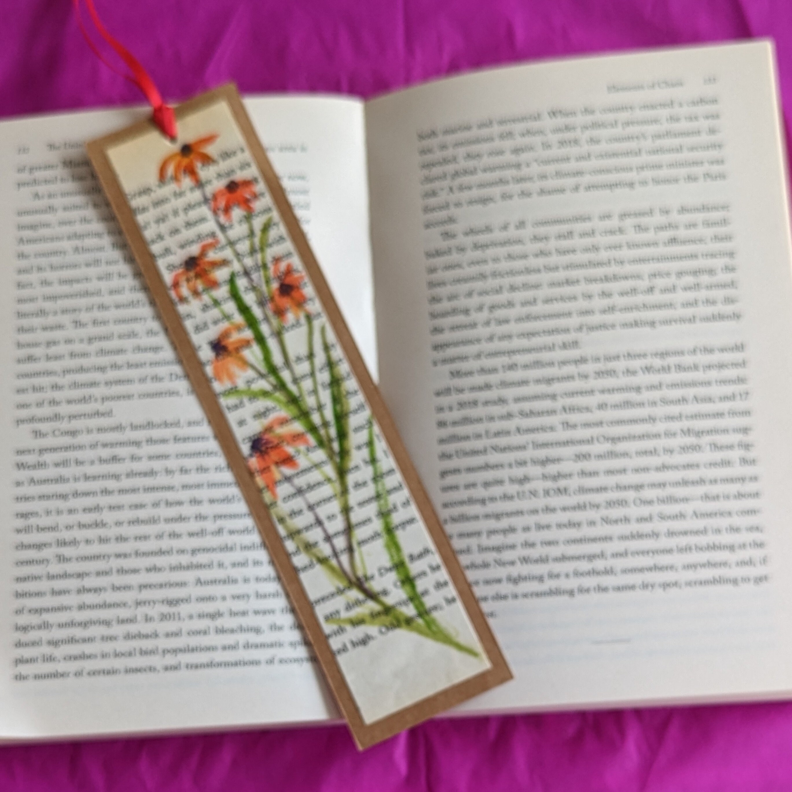 Literary Bookmark Hand-painted Watercolour - Etsy
