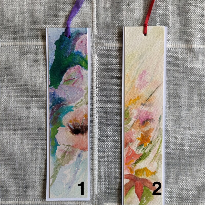 Handpainted Bookmark - Etsy