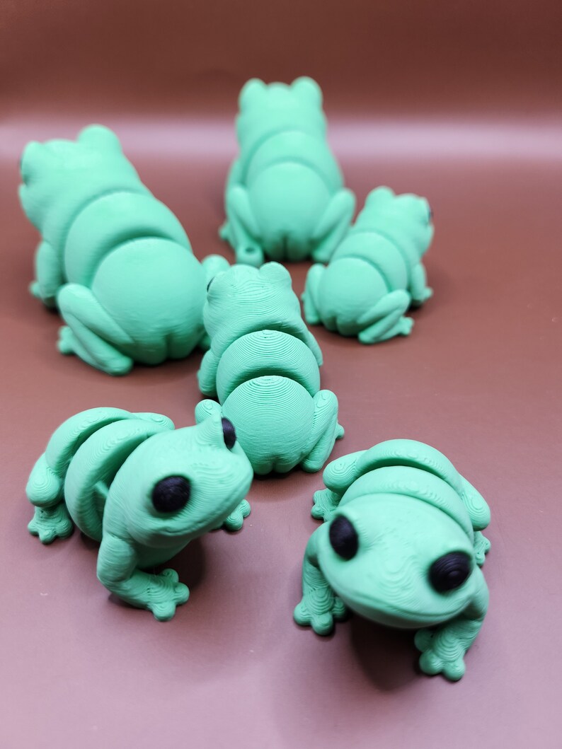 Butt Frog & Tiny Butt Frog 3d Printed Articulating Motion / Child, Adult Gifts - Etsy