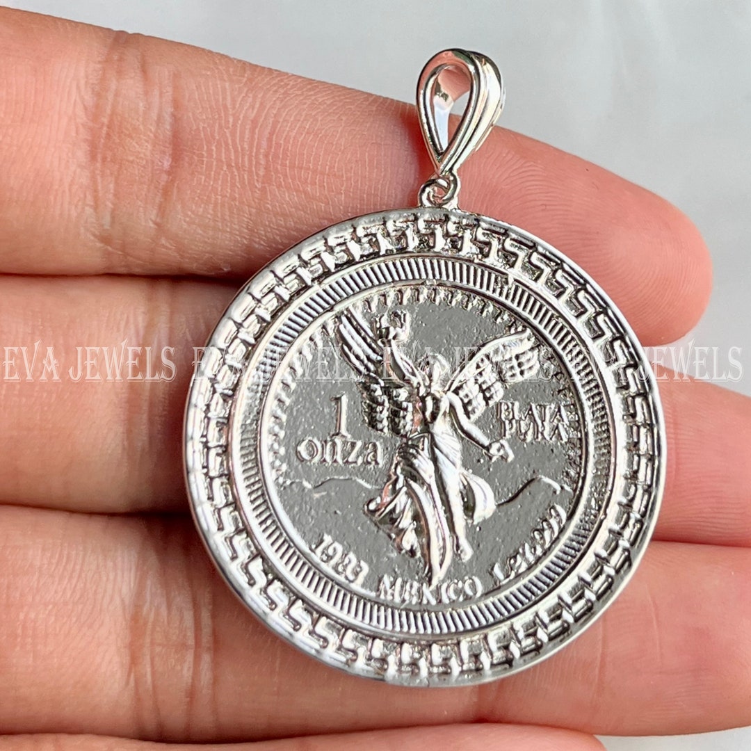 Men's CENTENARIO Mexican Round Shape Charm Pendant for Men's Pendant ...
