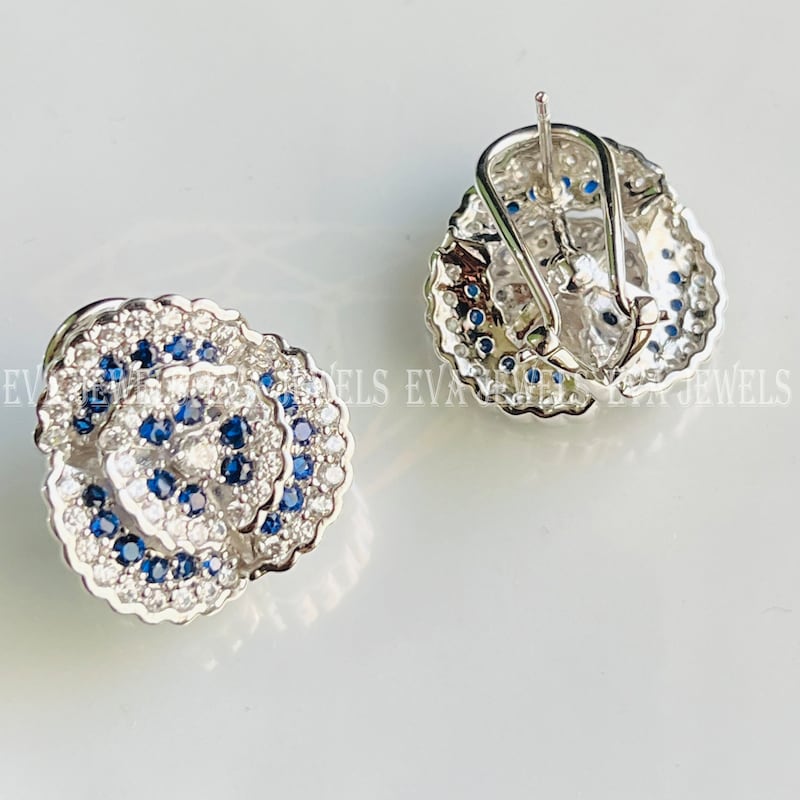 Omega Back Earrings - Etsy