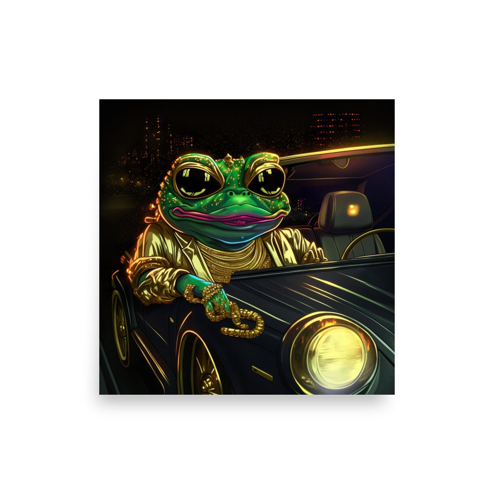 Pepe Pimp Poster - Etsy