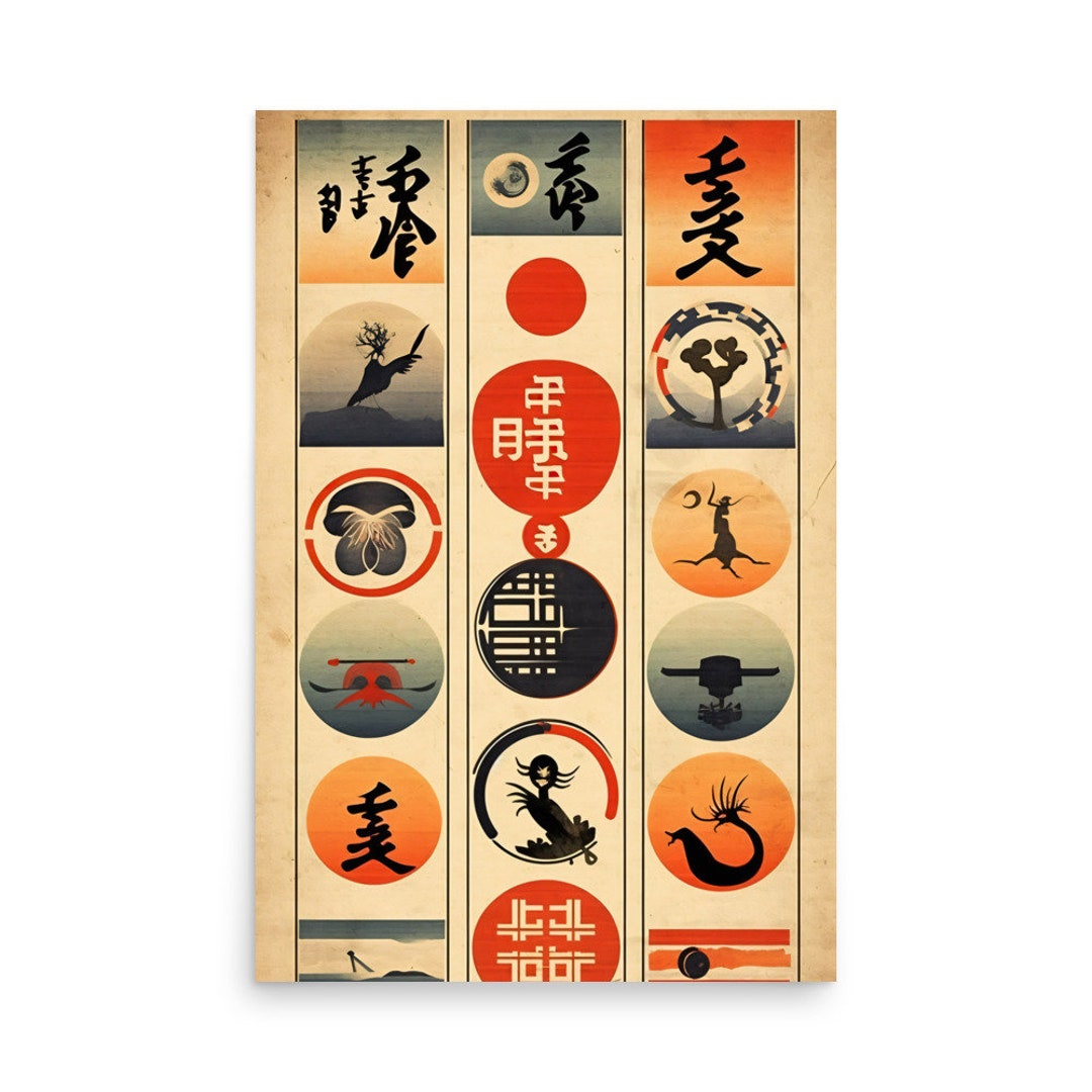 Retro Minimalistic Zen Koans Poster - Etsy