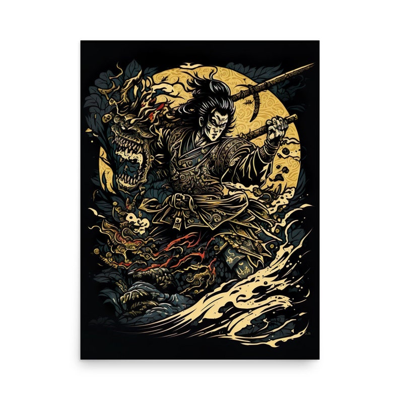 Mystic Samurai Poster - Etsy