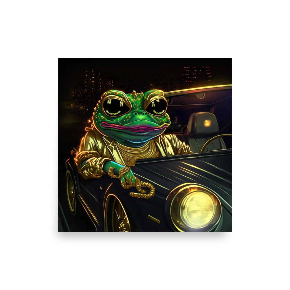 Pepe Pimp Poster - Etsy