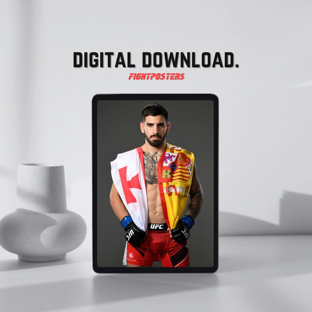 Ilia Topuria Poster UFC Wall Art Frame MMA | Digital Print - Etsy