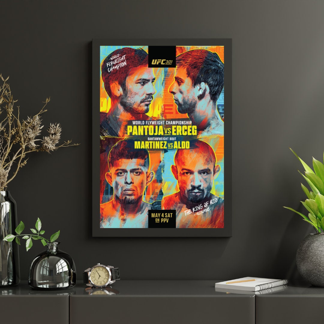 UFC 301 Official Poster Wall Art Frame Canvas Metal Print | Museum ...