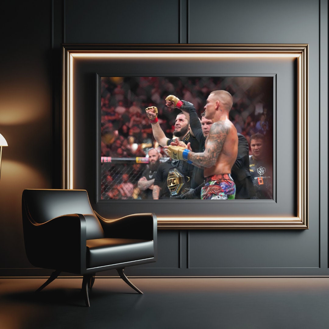 UFC 302 Makhachev Vs. Poirier Poster Wall Art Frame Canvas Metal Print ...