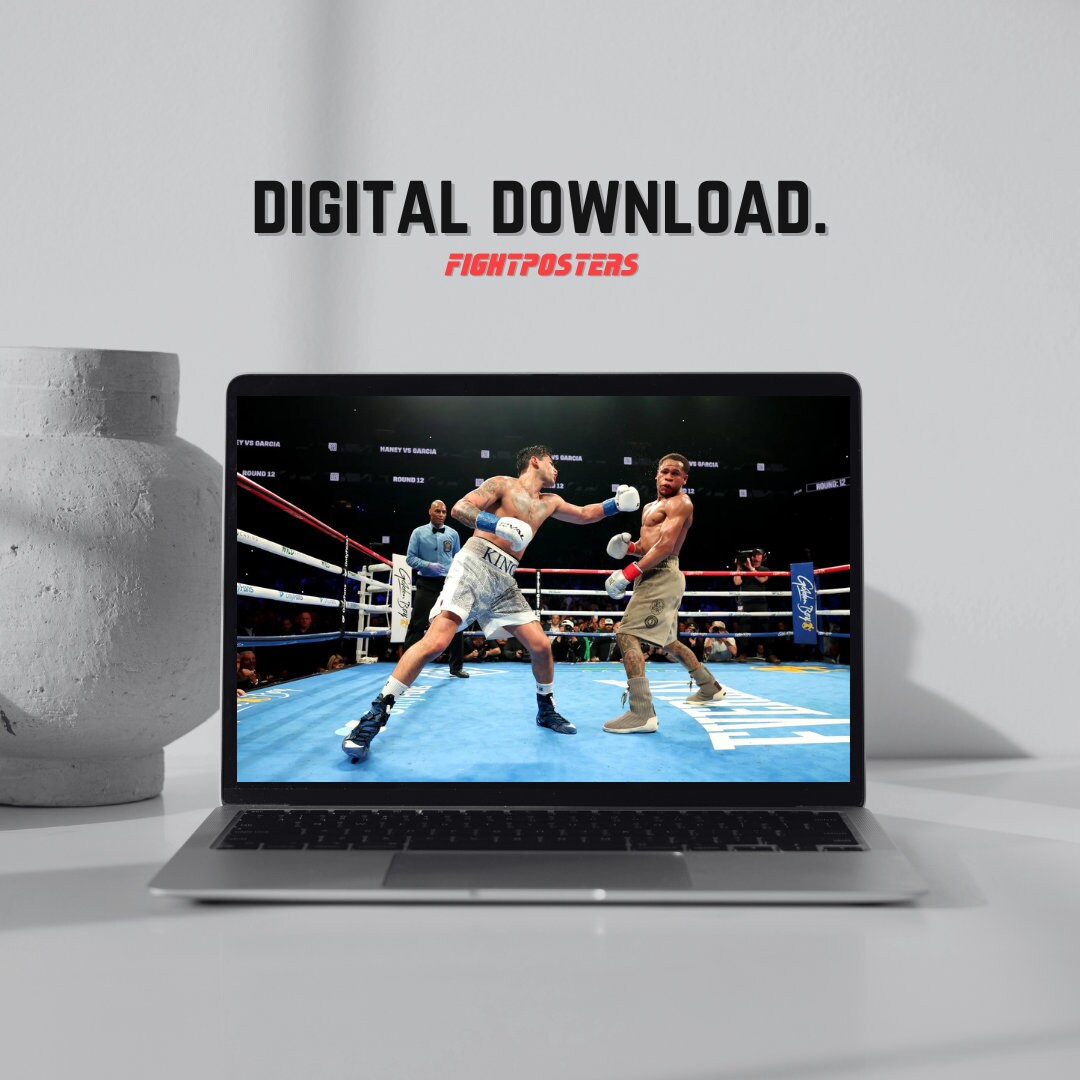 Ryan Garcia Vs. Devin Haney Poster Wall Art Frame MMA | Digital Print ...