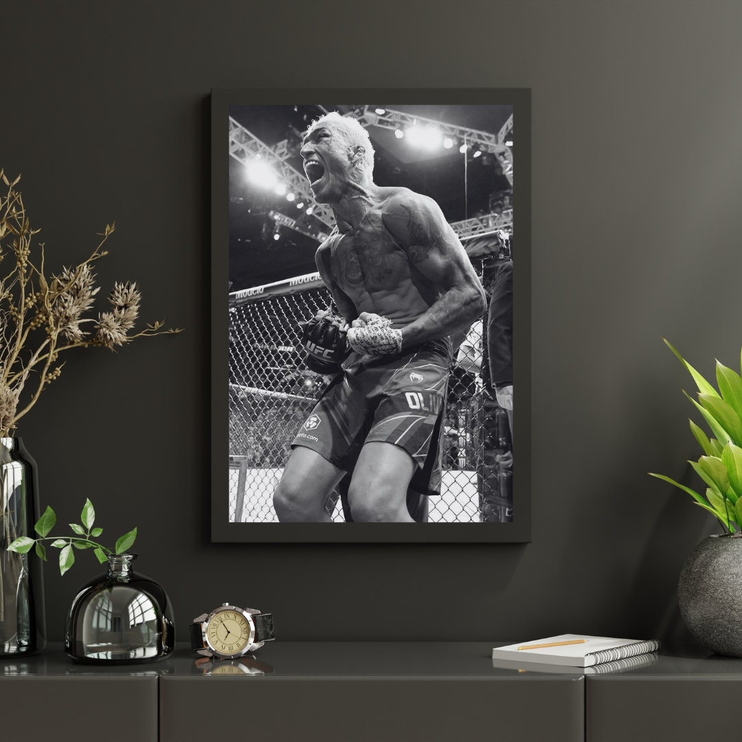 Charles Oliveira do Bronx Poster Wall Art Frame Canvas Metal Print ...