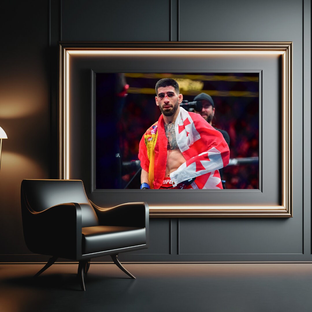 Ilia Topuria "el Matador" Poster Wall Art Frame Canvas Metal Print ...