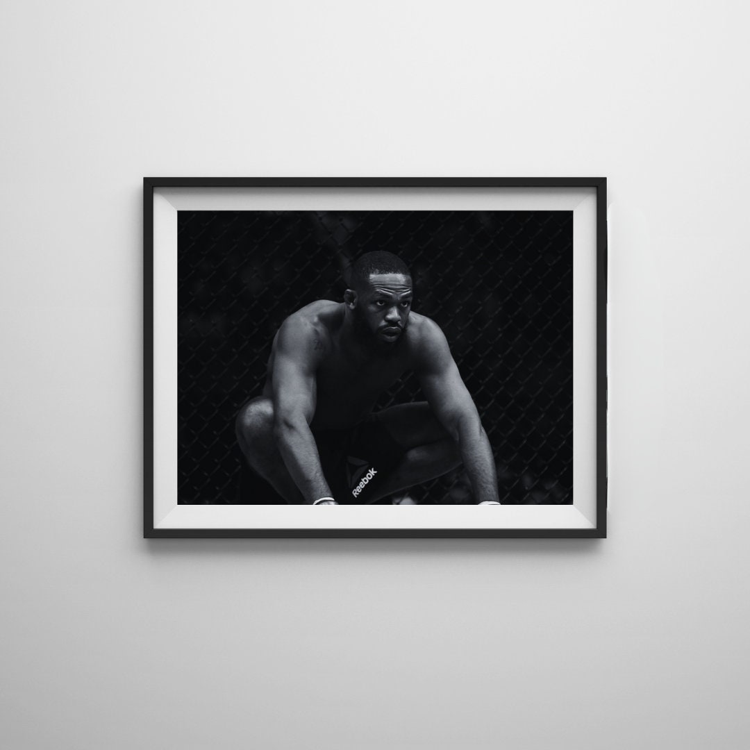Jon Jones Poster UFC Wall Art Frame MMA Digital Print - Etsy