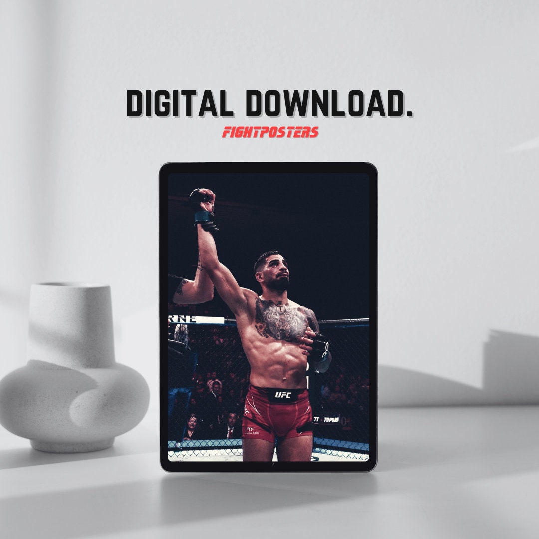 Ilia Topuria Poster UFC Wall Art Frame MMA Digital Print - Etsy