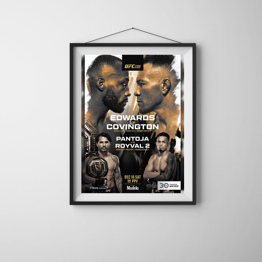UFC 296 Leon Edwards Vs. Colby Covington Wall Art High Quality Image HD ... UFC 296 Leon Edwards Vs. Colby Covington Wall Art High Quality Image HD ...