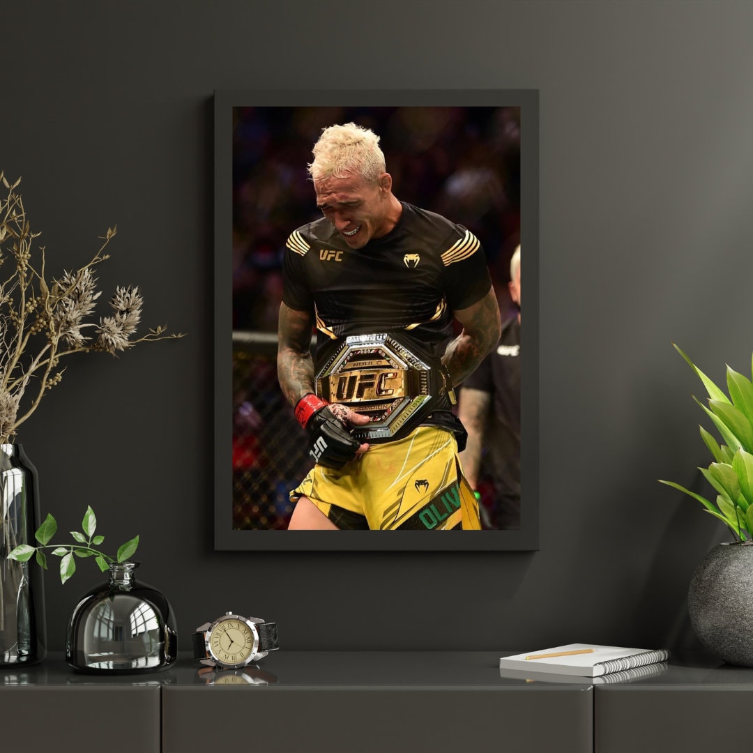 Charles Oliveira "do Bronx" Poster Wall Art Frame Canvas Metal Print ...