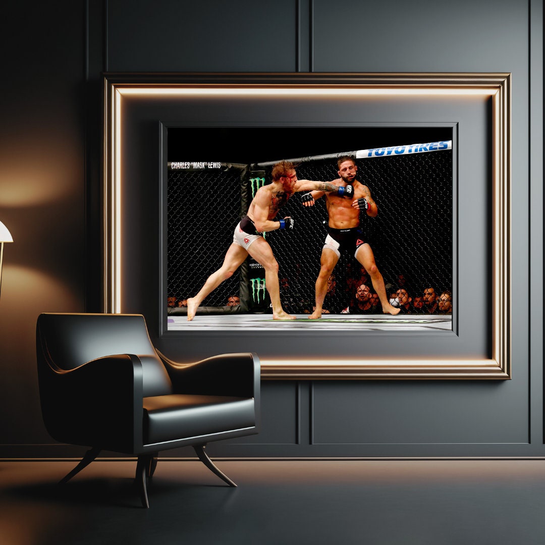 Conor Mcgregor KO Chad Mendes Poster Wall Art Frame Canvas Metal Print ...