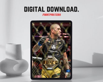 Alex Pereira, Poster, UFC Poster, Brazilian Poster, Motivational ...