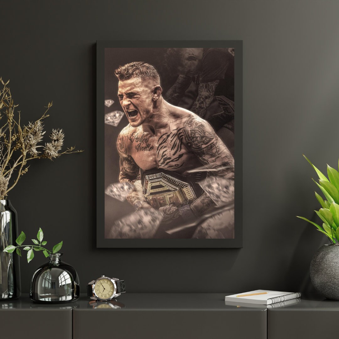 Dustin Poirier Poster Wall Art Frame Canvas Metal Print | Museum-grade ...