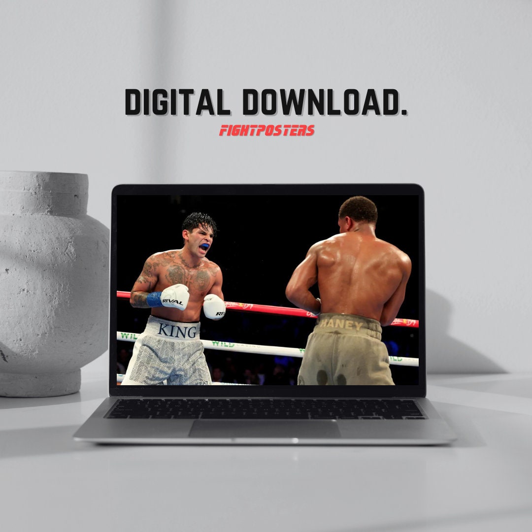 Ryan Garcia Vs. Devin Haney Poster Wall Art Frame MMA | Digital Print ...