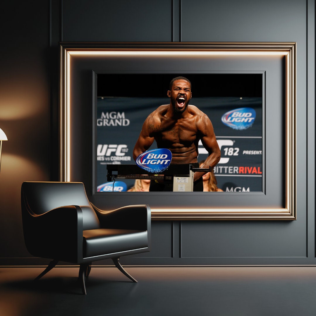 Jon Jones Poster Wall Art Frame Canvas Metal Print | Museum-grade ...