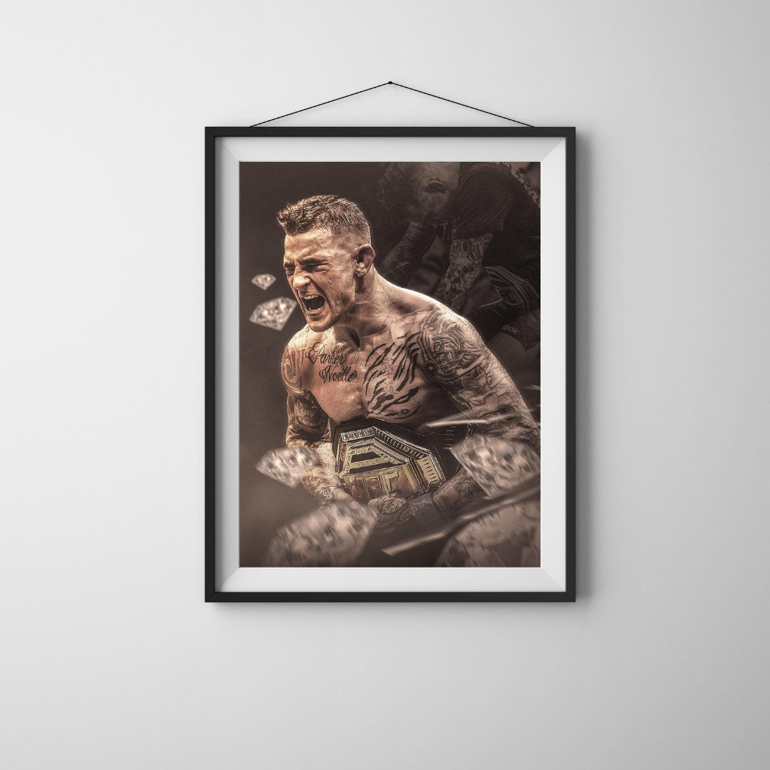 Dustin Poirier Poster UFC Wall Art Frame MMA Digital Print - Etsy