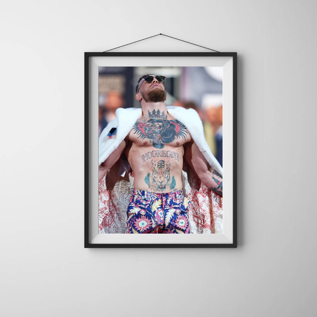 Conor Mcgregor the Notorious Poster Wall Art Frame High Quality Image ...