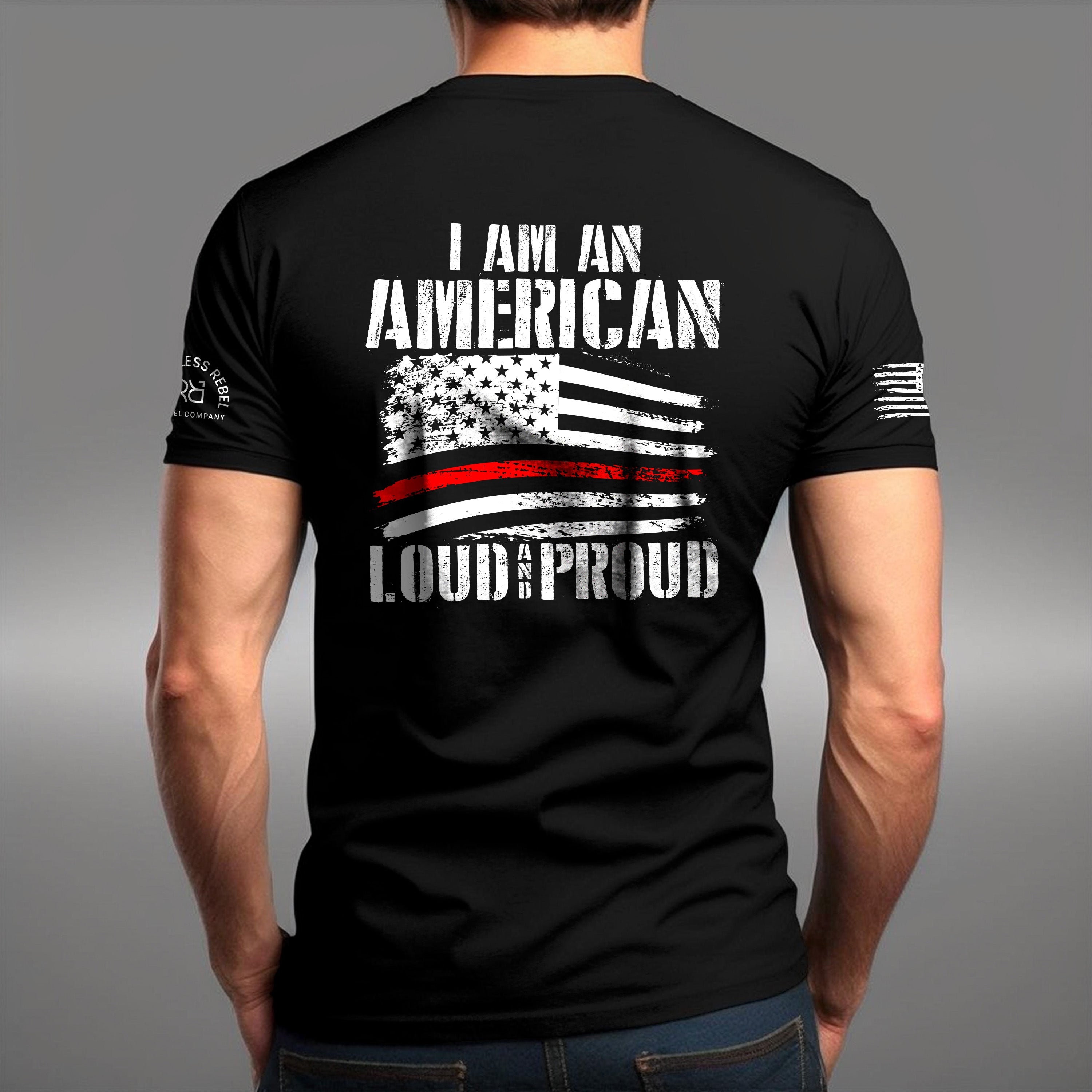 I Am an American Loud and Proud Premium Men's Tee - Etsy