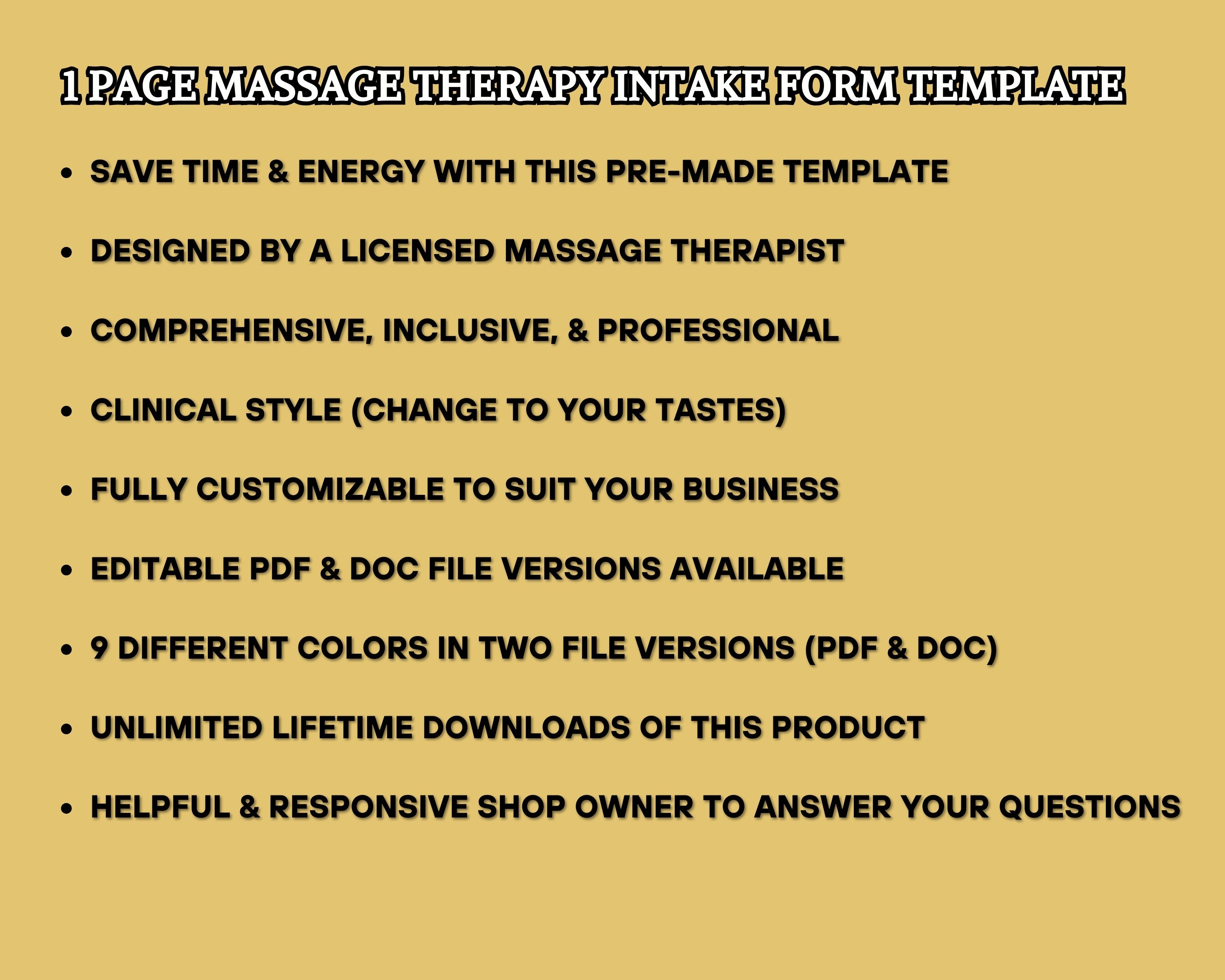 Massage Therapy SOAP and ROM Charts, SOAP Notes, Range of Motion ...