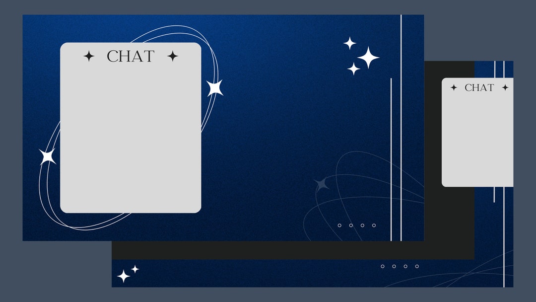 Blue Star Galaxy Stream Overlay - Etsy