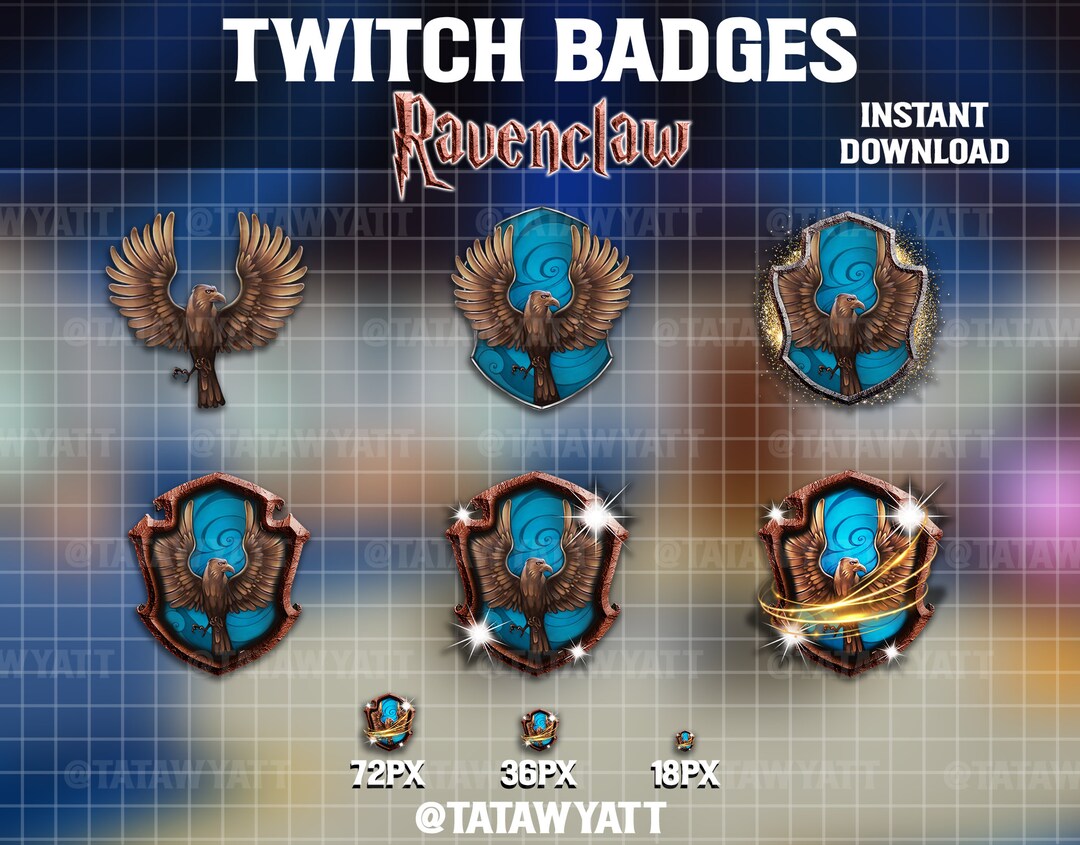 Ravenclaw Twitch Pins - Etsy