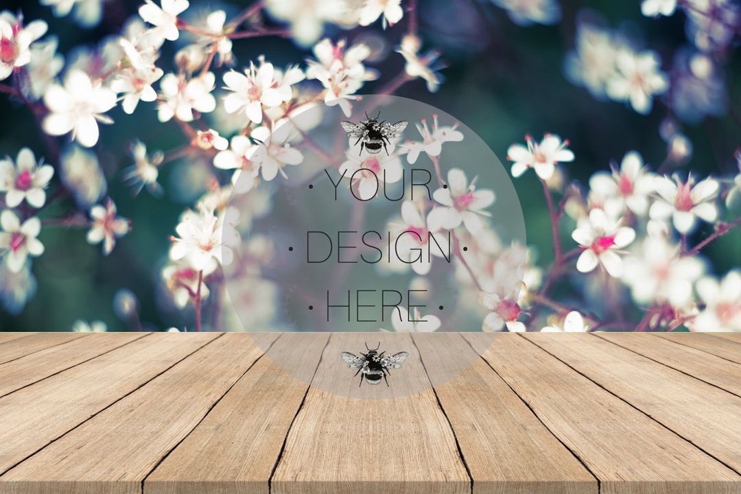 Birthday Background Mockup, Background Mockup, Meadow Flowers ...