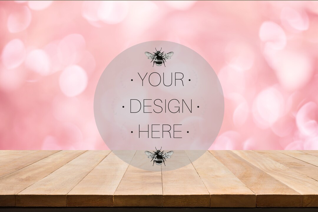 Bokeh Pink Background Mockup Background Mockup Mother's - Etsy