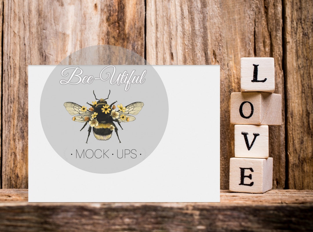 Landscape Greeting Card Mockup, Landscape A5, 5x7 Card, Mockup ...