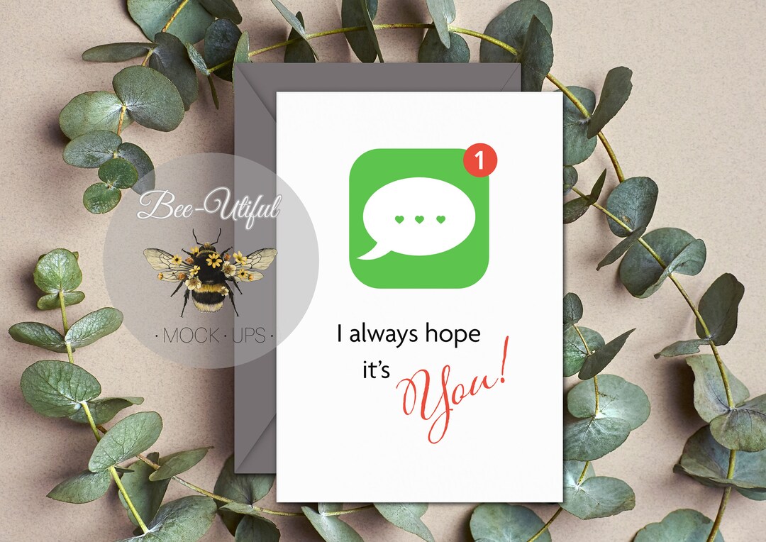 Personalised Anniversary Card, Birthday Card, Valentines Day Card, Text ...