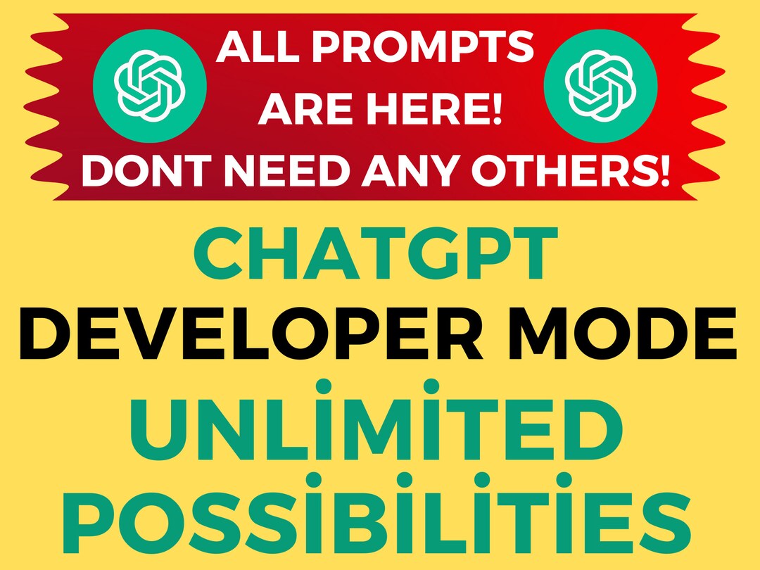 Chatgpt in Developer Mode: Unlimited Possibilities for Chatgpt - Etsy