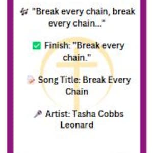 Gospel Music 'finish the Lyric' Game: Printable Christian Party ...