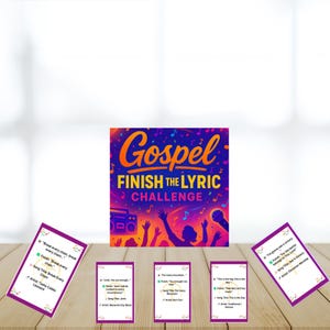 Gospel Music 'finish the Lyric' Game: Printable Christian Party ...