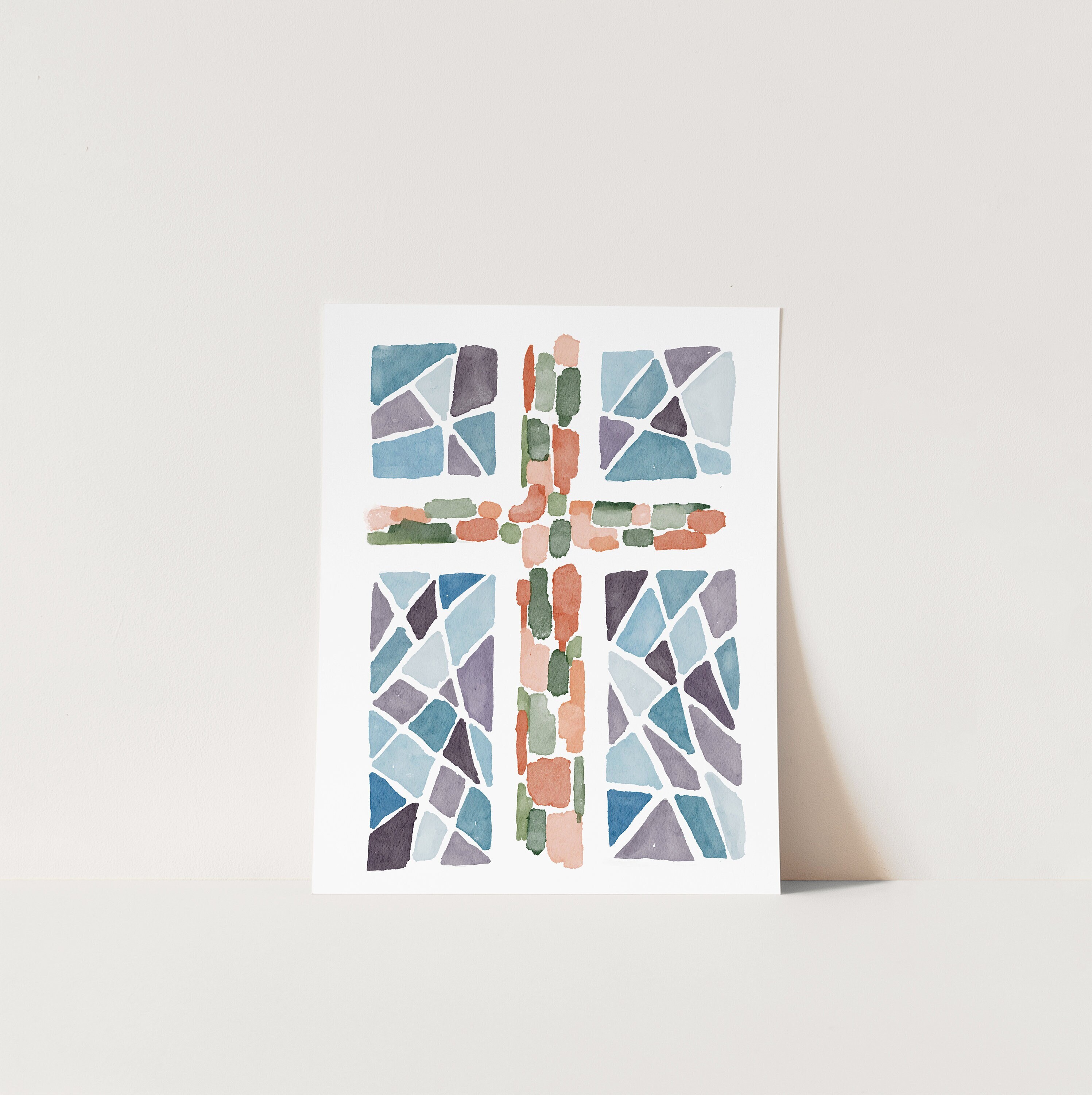 Broken Vessels CHRISTIAN WALL ART Cross Abstract Art Christian Art ...