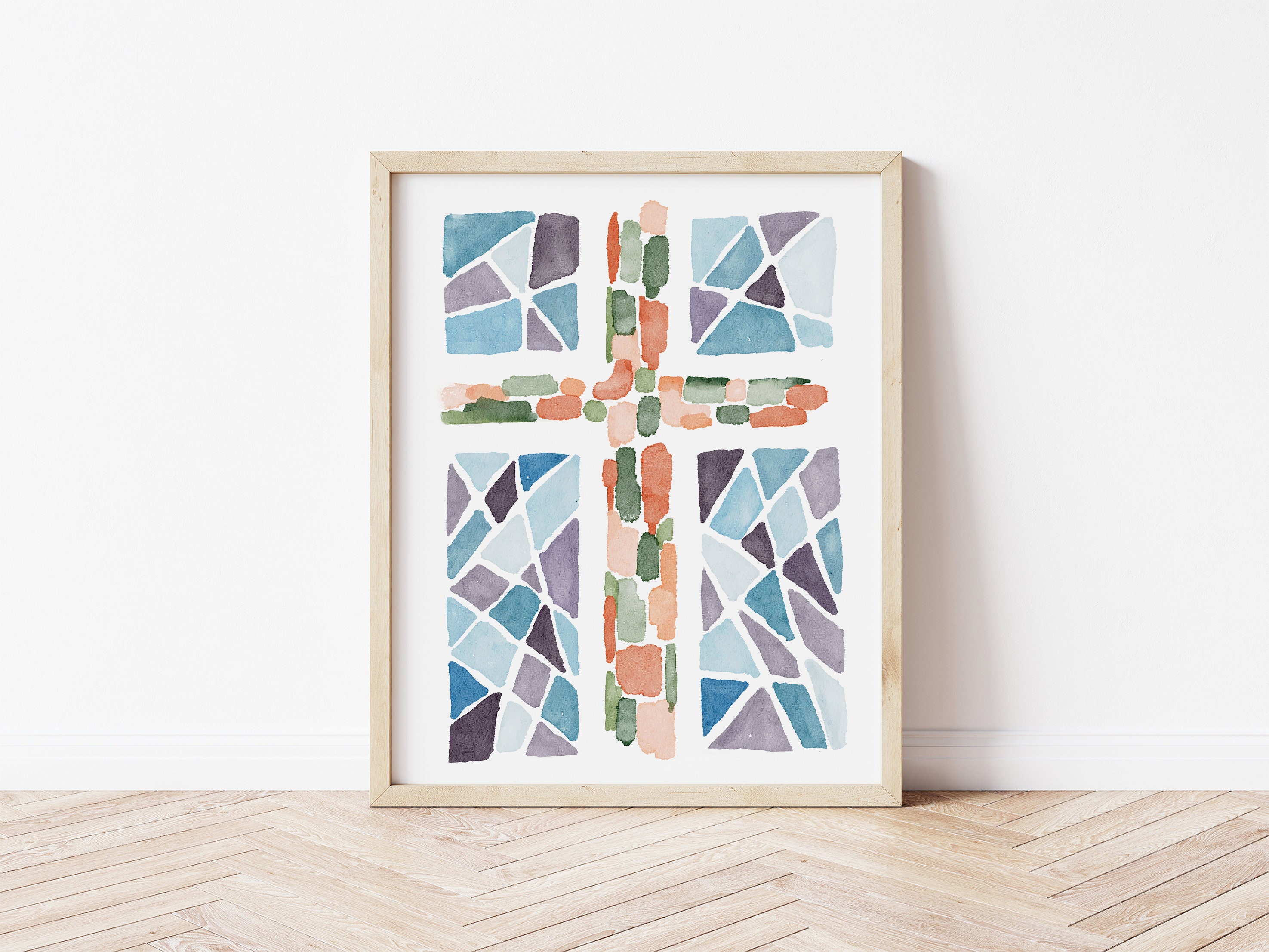 Broken Vessels CHRISTIAN WALL ART Cross Abstract Art Christian Art ...