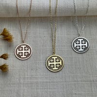 Cross Crosslet Silver 925 Necklace Pendant - Free Shipping - Etsy