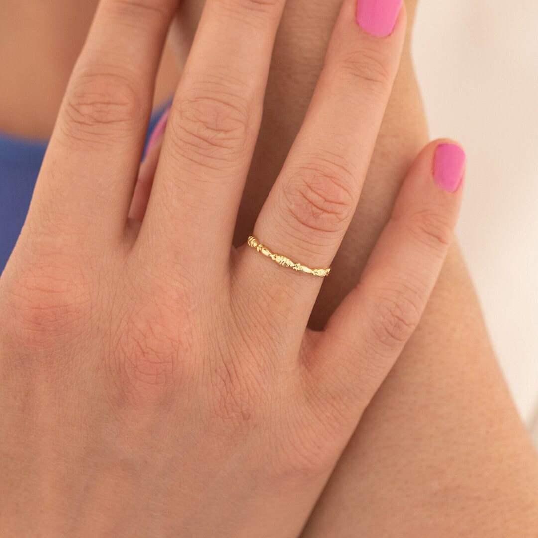 Swimming Fish Ring, Gift for Her • School of Fish Ring, 14K Gold Fish ...