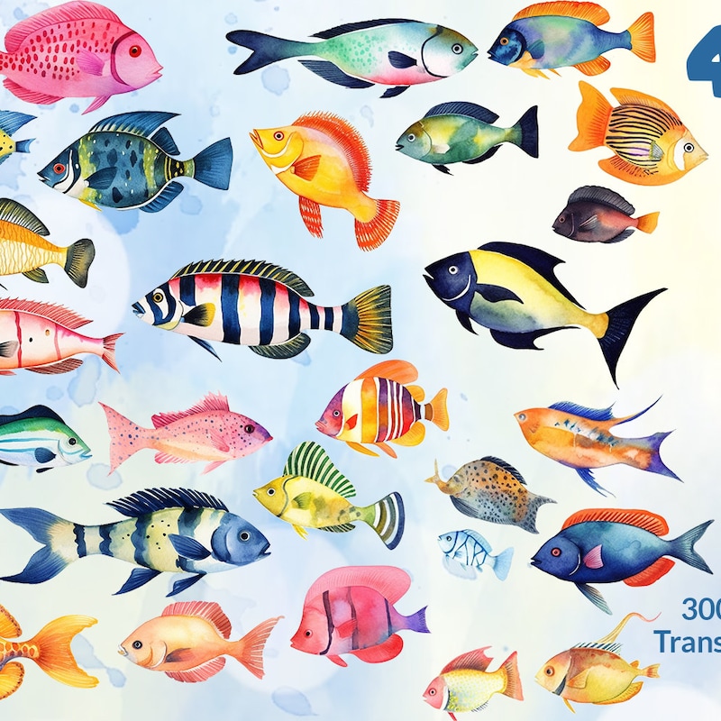 Ocean Fish Art - Etsy