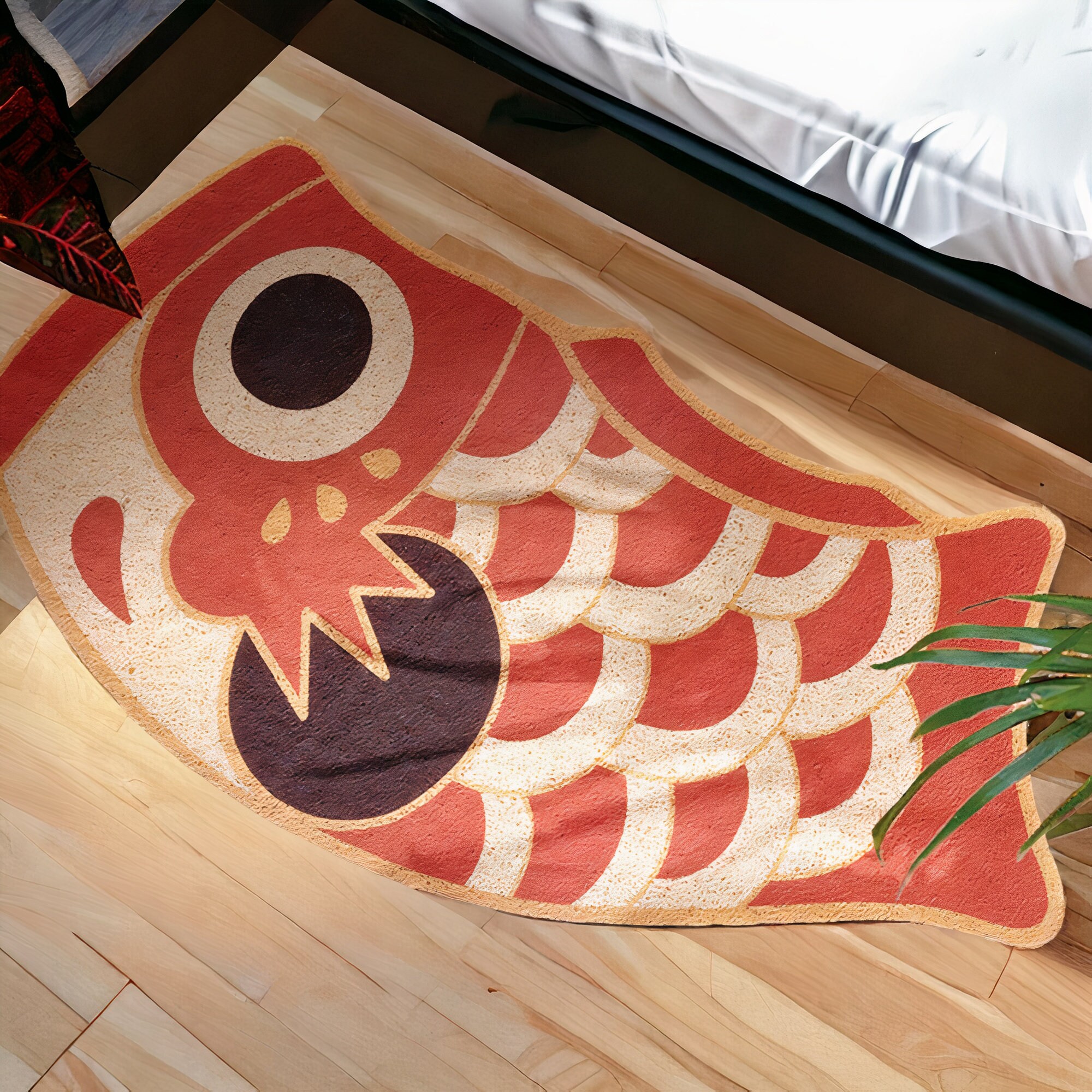 Kawaii Anime Style Unique Rug Funky Design Living Room Bedroom Mat ...