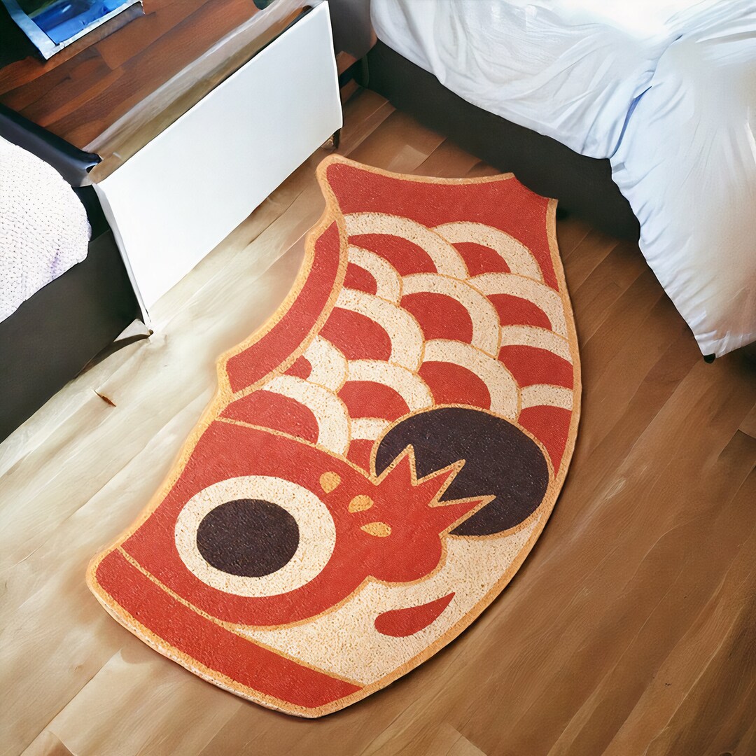Kawaii Anime Style Unique Rug Funky Design Living Room Bedroom Mat ...