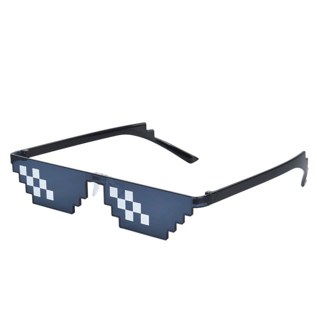 Two-dimensional Minecraft Animation Pixel Code Sunglasses - Etsy Canada
