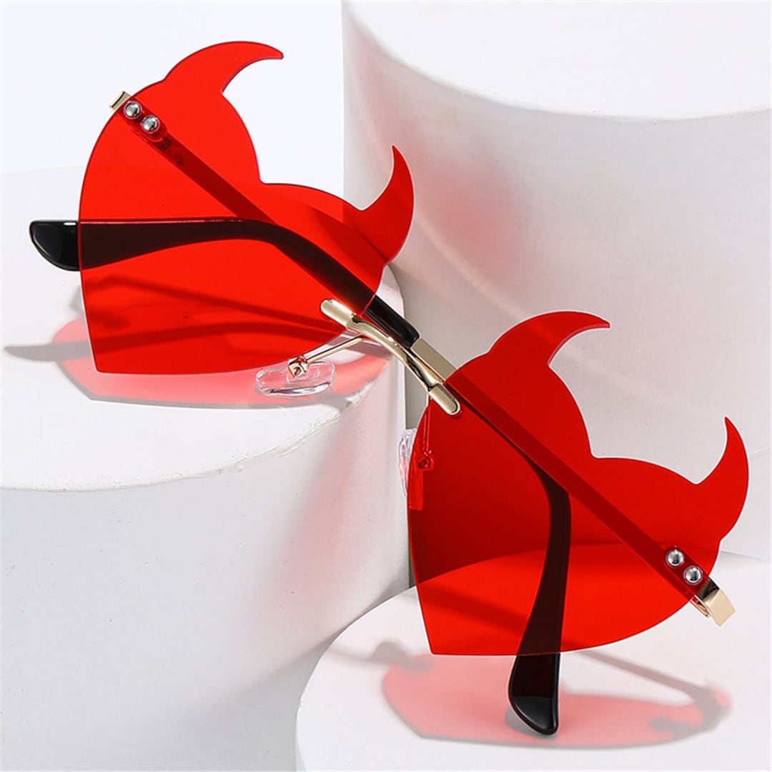 Devil Shaped Halloween Costume Sunglasses for Halloween - Etsy