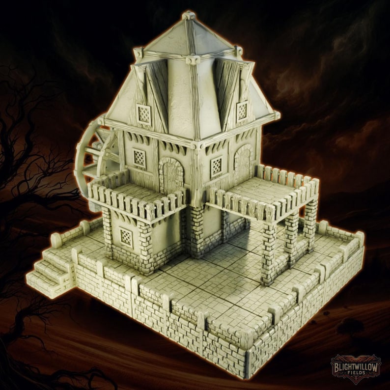 Watermill Terrain for RPG Adventures |tabletop Role-playing Games ...
