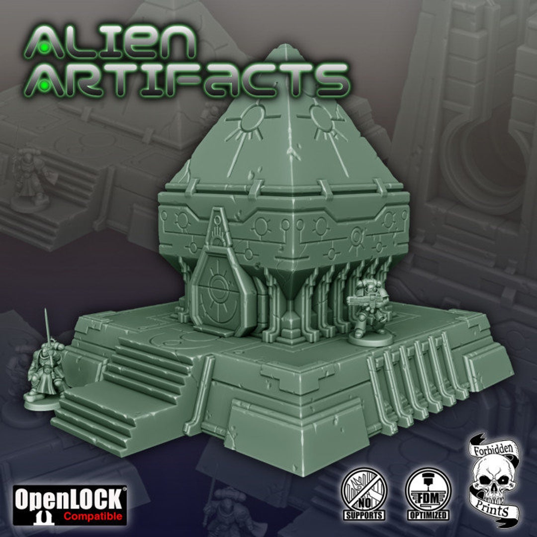 Xenos Alien Wargame Terrain - Platform Pyramid - 3D Printed Sci-fi ...