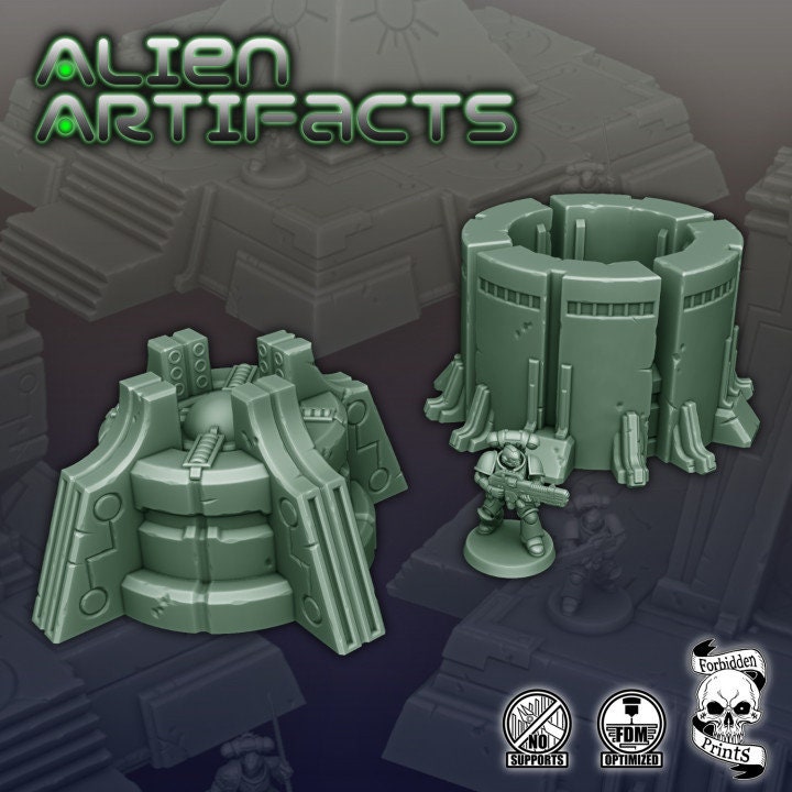 Xenos Alien Wargame Terrain Artifact Generator 3D Printed - Etsy